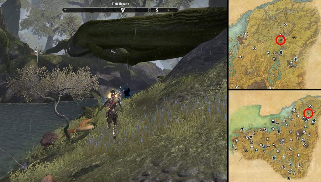 ESO Valenwood Time Breach Locations - A Breach Amid the Trees Quest